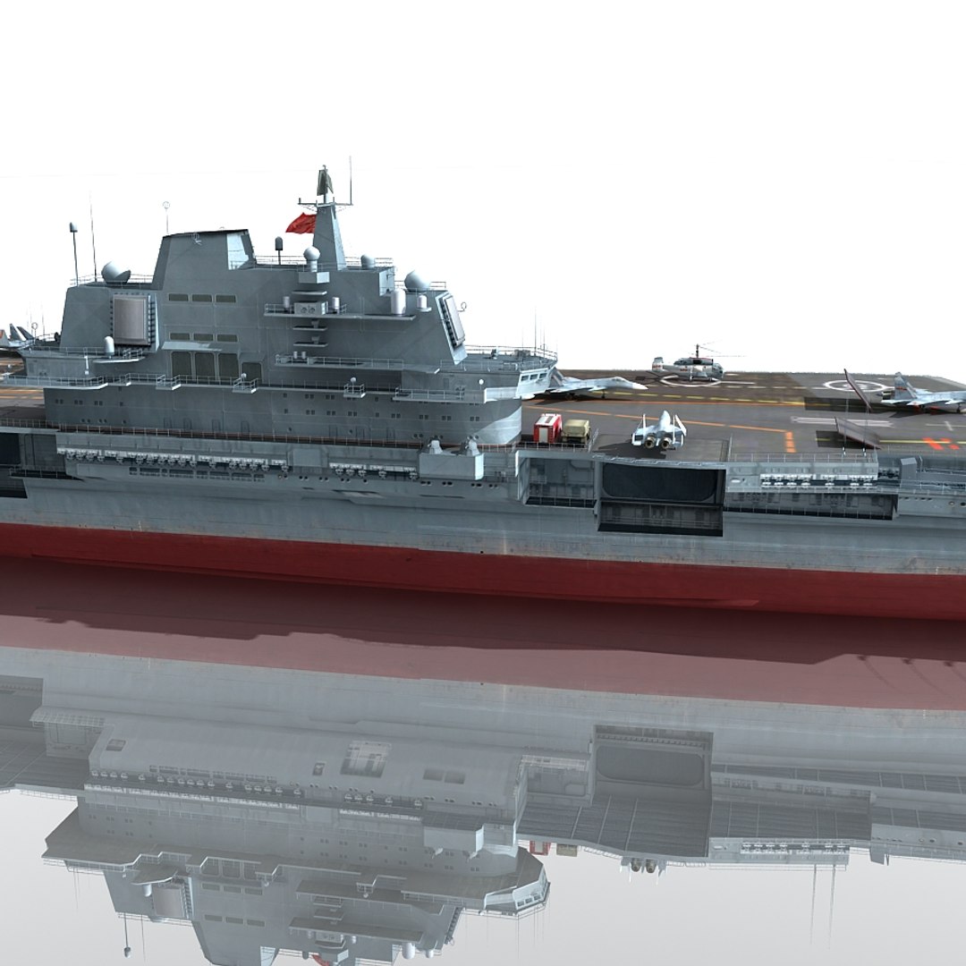 chinese aircraft carrier cv-16 3d max