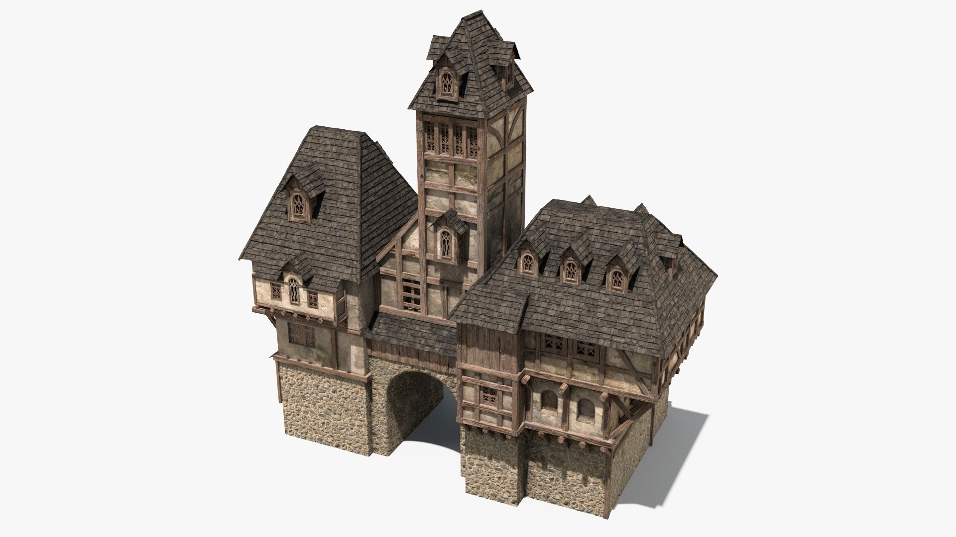 3D Medieval House 04 8K PBR Textures Model - TurboSquid 2278205