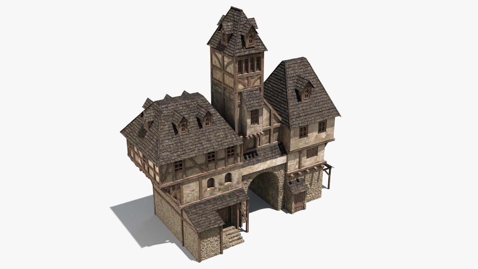 3D Medieval House 04 8K PBR Textures Model - TurboSquid 2278205