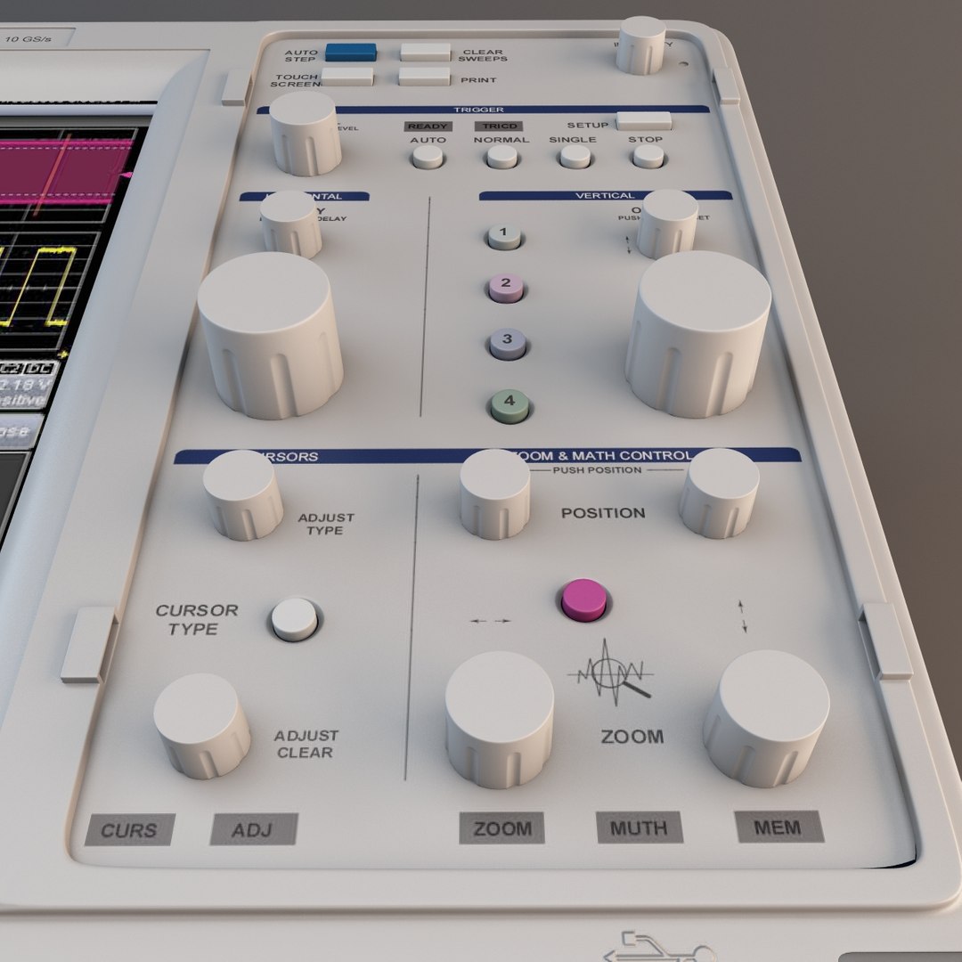 3d Model Lecroy Waverunner Oscilloscope
