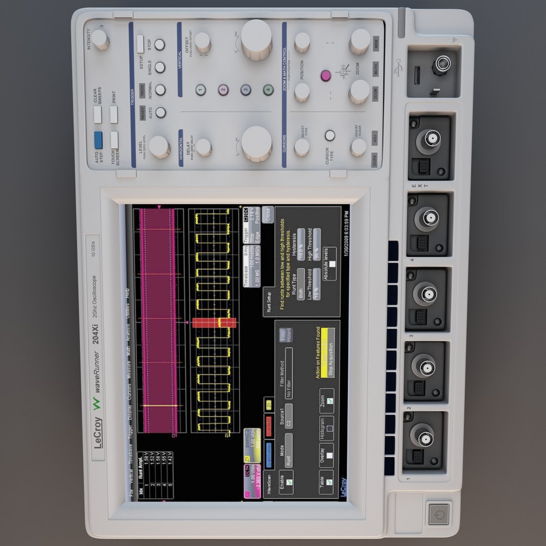 3d Model Lecroy Waverunner Oscilloscope