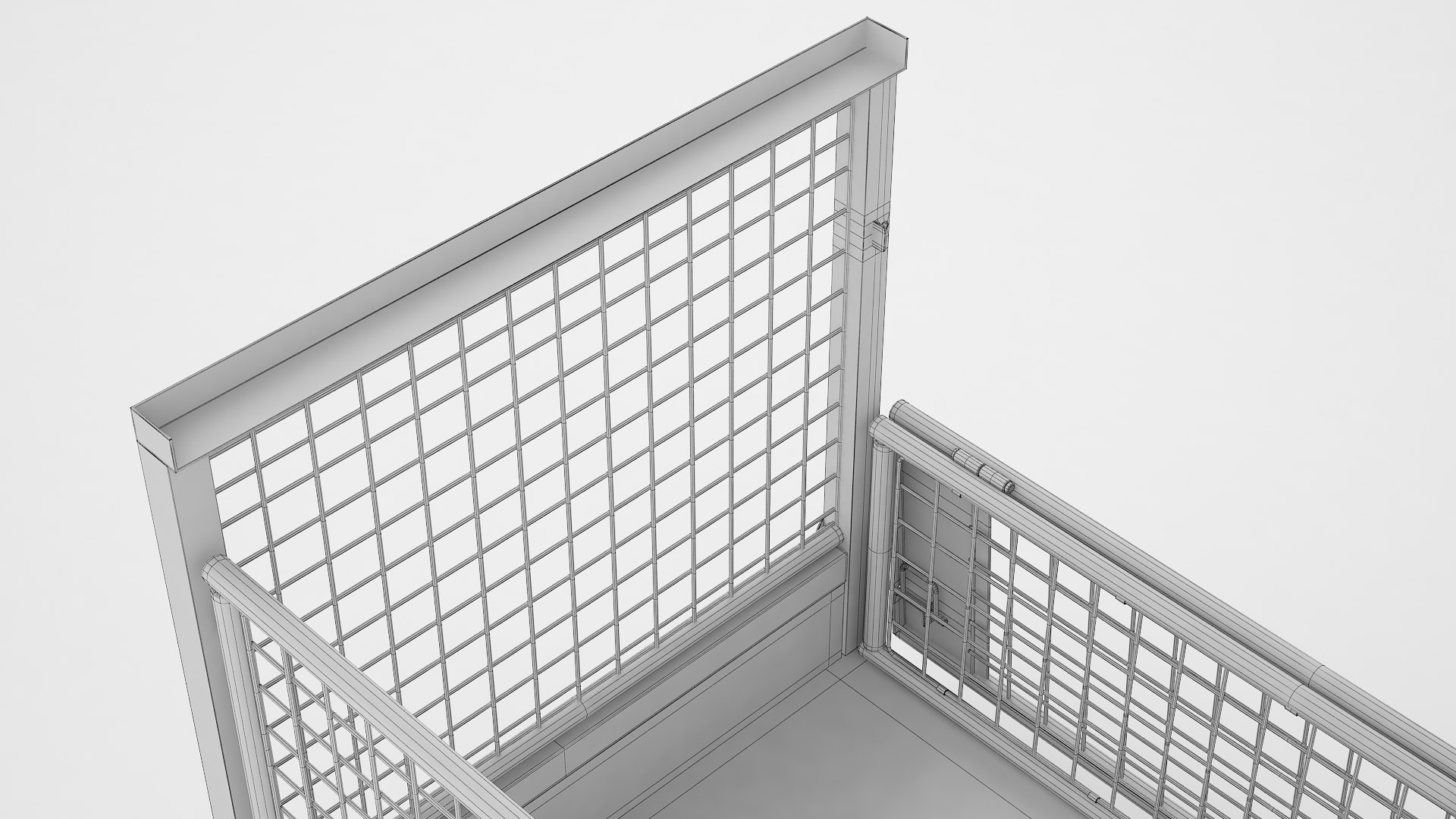 3D model Collapsible Cage Pallet 08 - TurboSquid 2076854