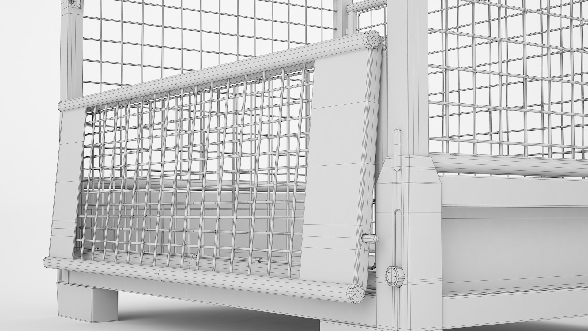 3D model Collapsible Cage Pallet 08 - TurboSquid 2076854