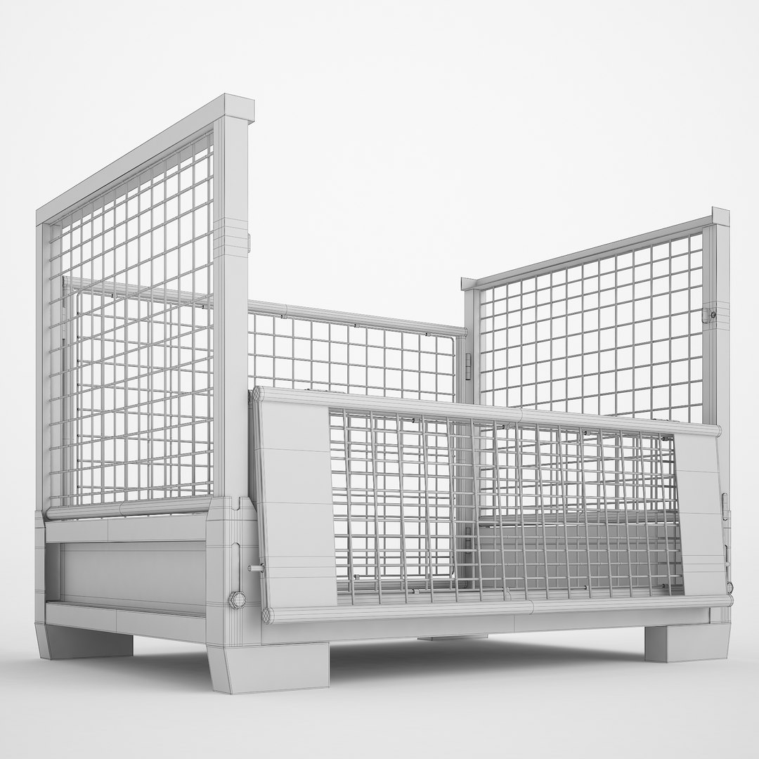 3D model Collapsible Cage Pallet 08 - TurboSquid 2076854