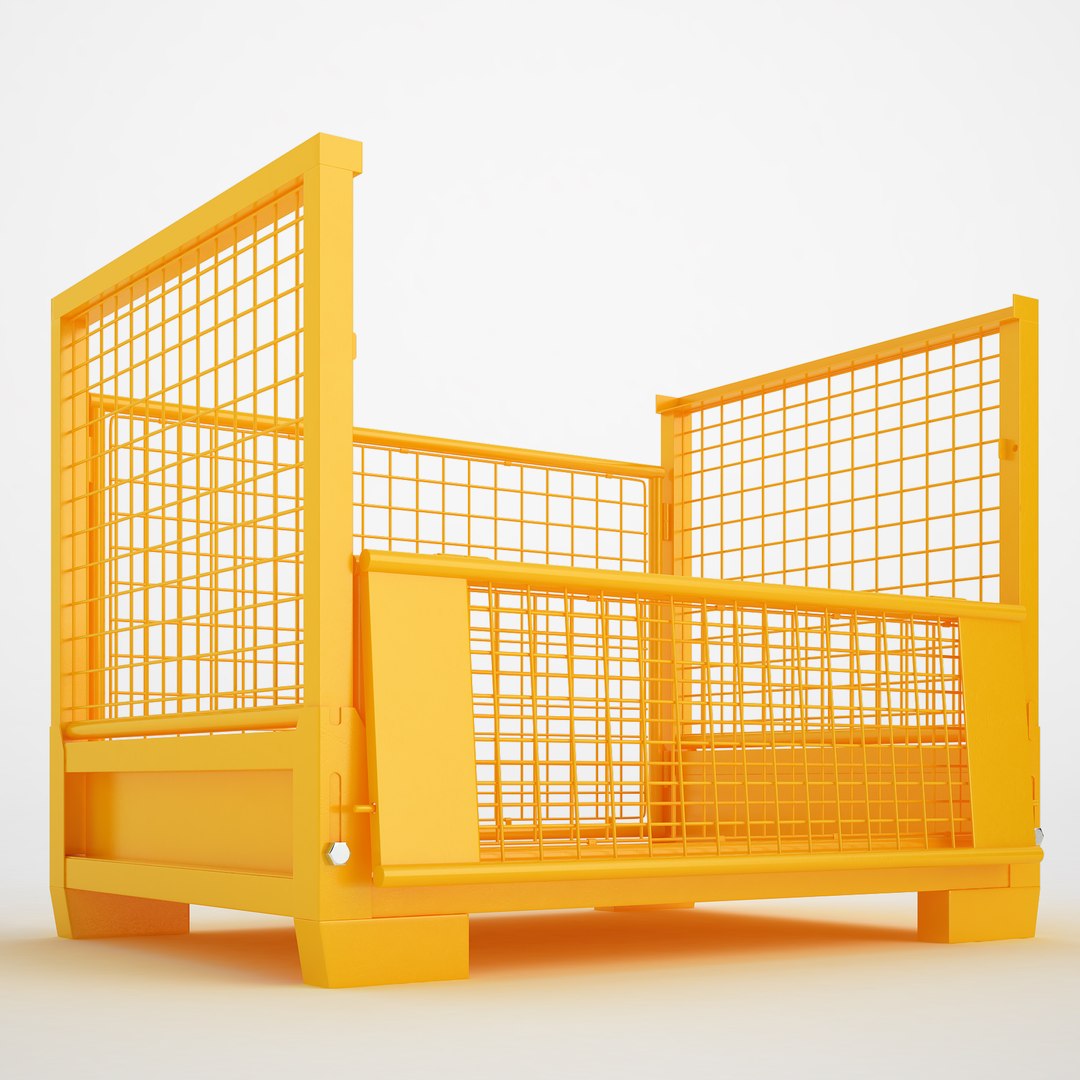 3D model Collapsible Cage Pallet 08 - TurboSquid 2076854