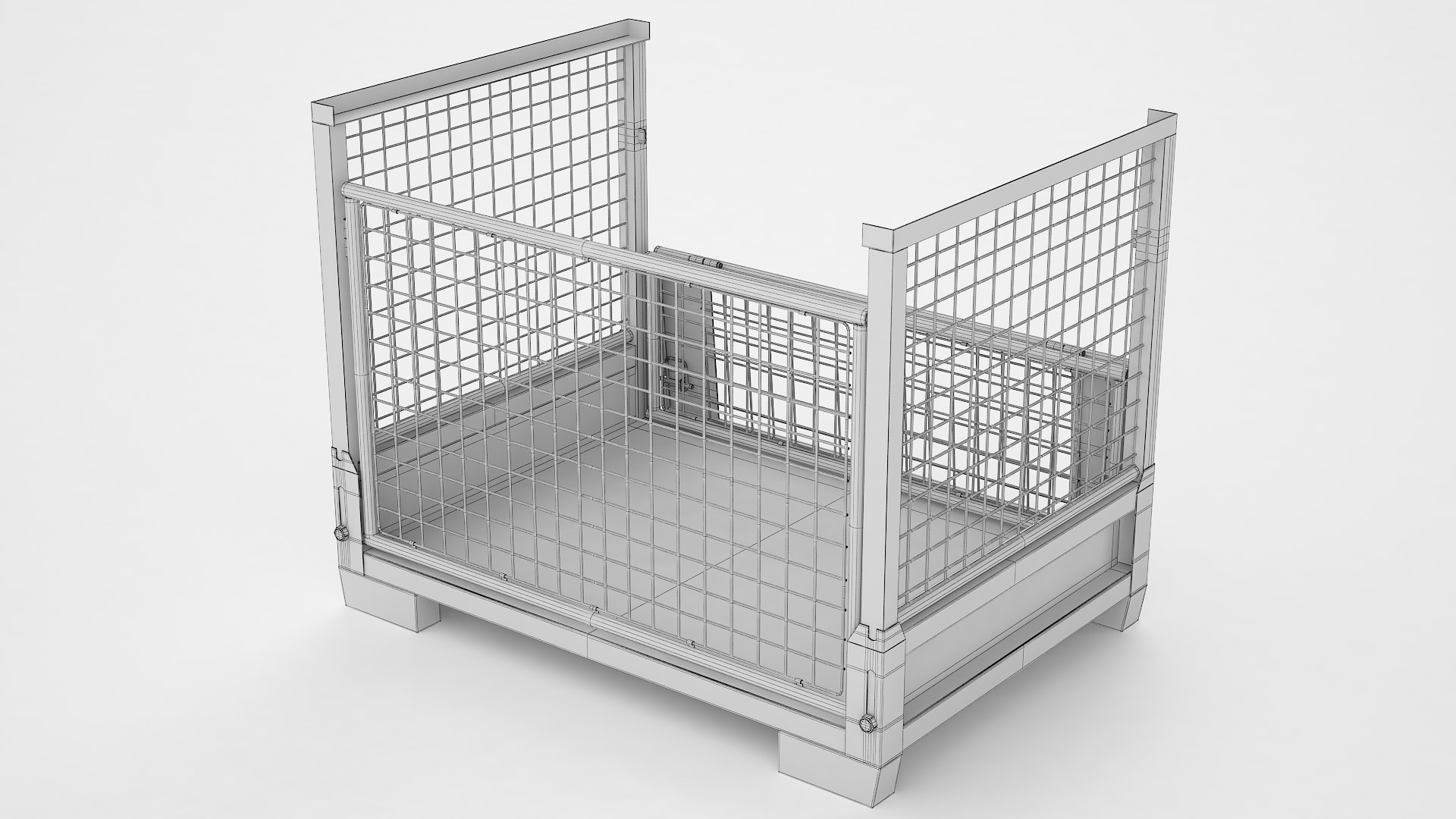 3D model Collapsible Cage Pallet 08 - TurboSquid 2076854