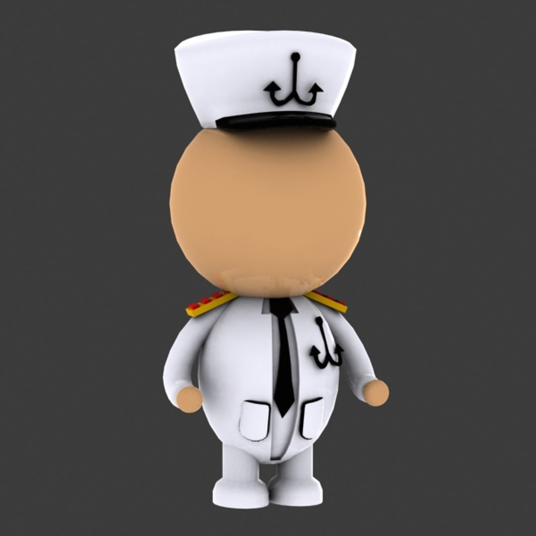 3d Captain Character
