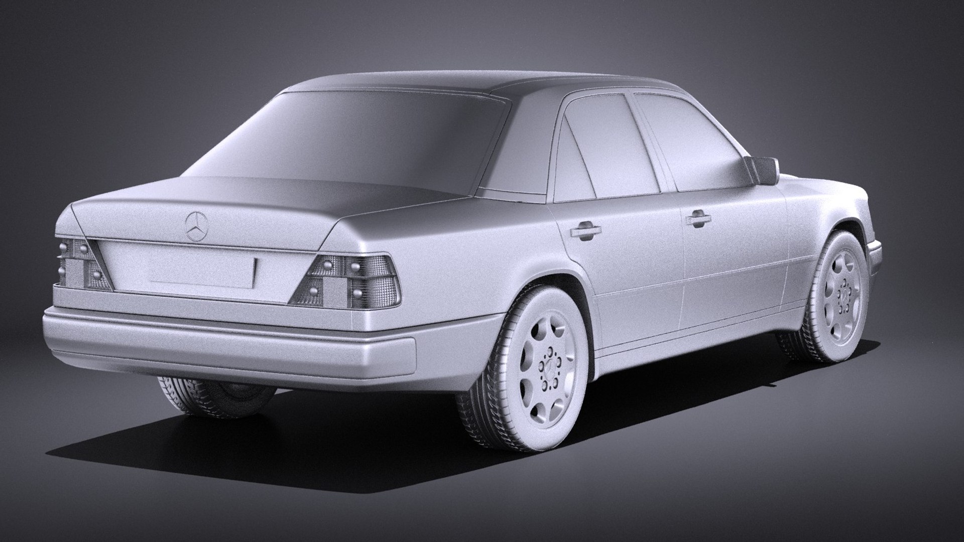 3D Mercedes W124 E - TurboSquid 1150848