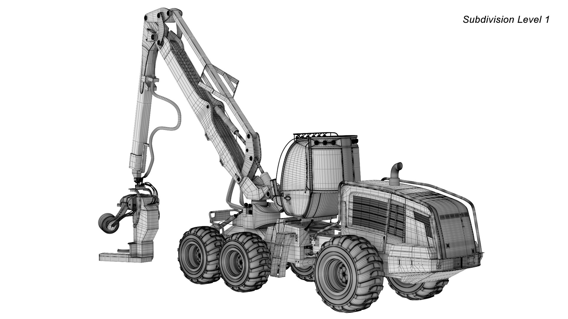3D Forestry Harvester Model - TurboSquid 2287007