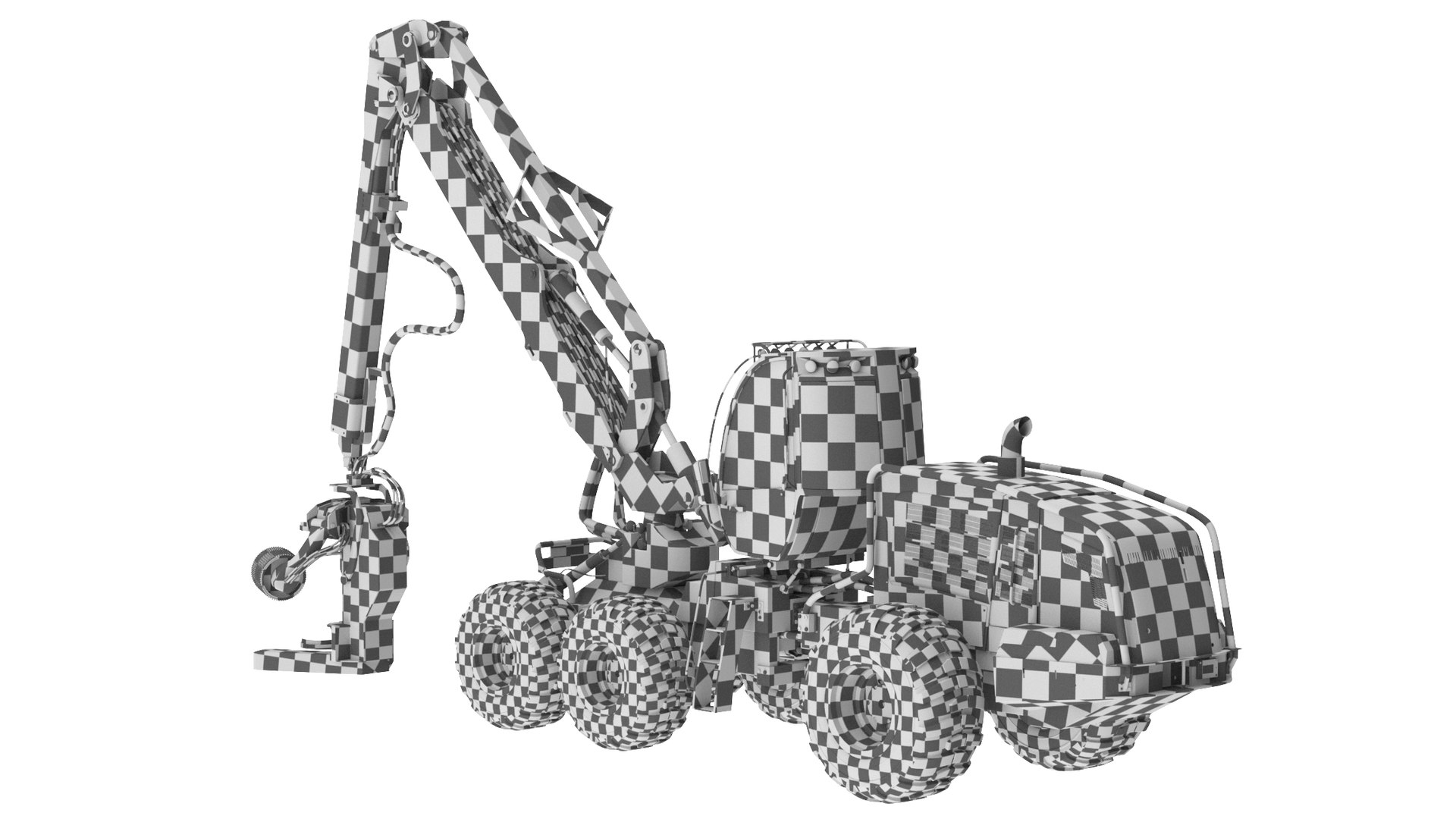 3D Forestry Harvester Model - TurboSquid 2287007