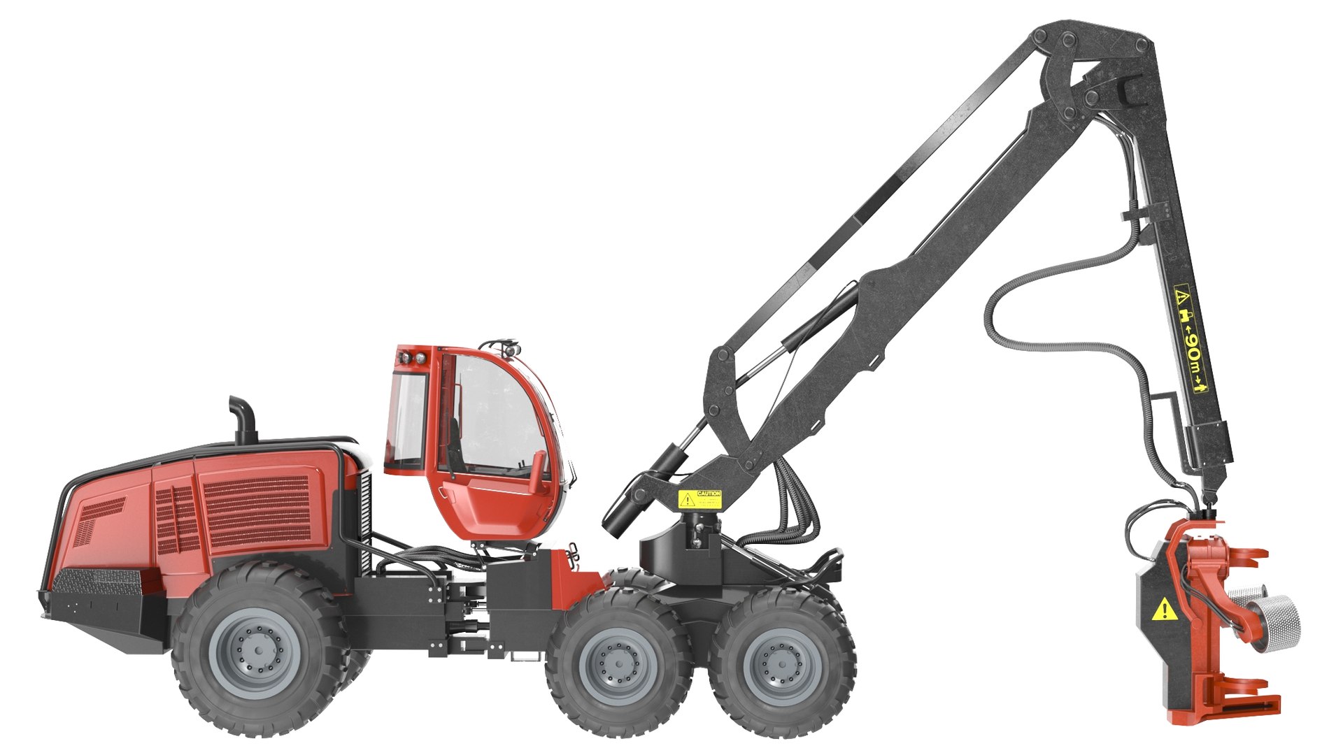 3D Forestry Harvester Model - TurboSquid 2287007