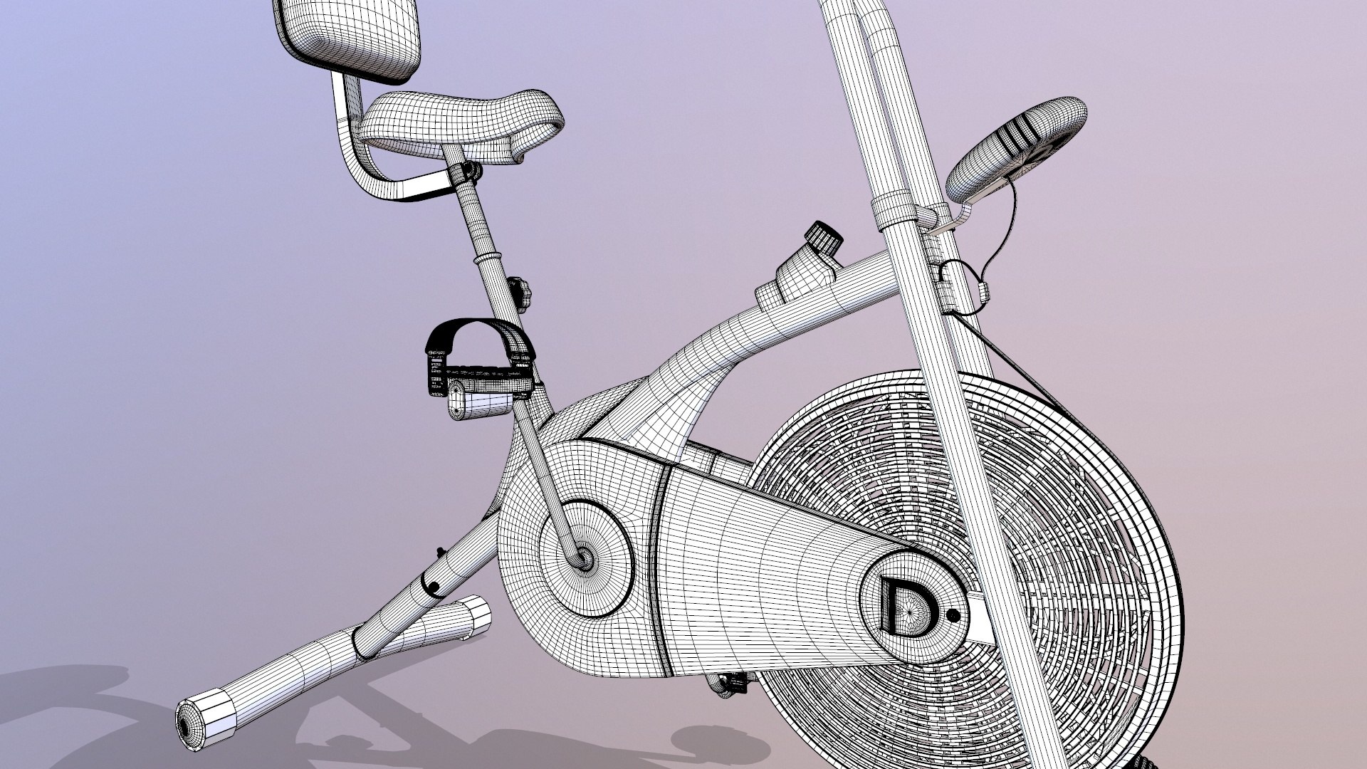 Air Bike Exercise Cycle 3D - TurboSquid 2269531