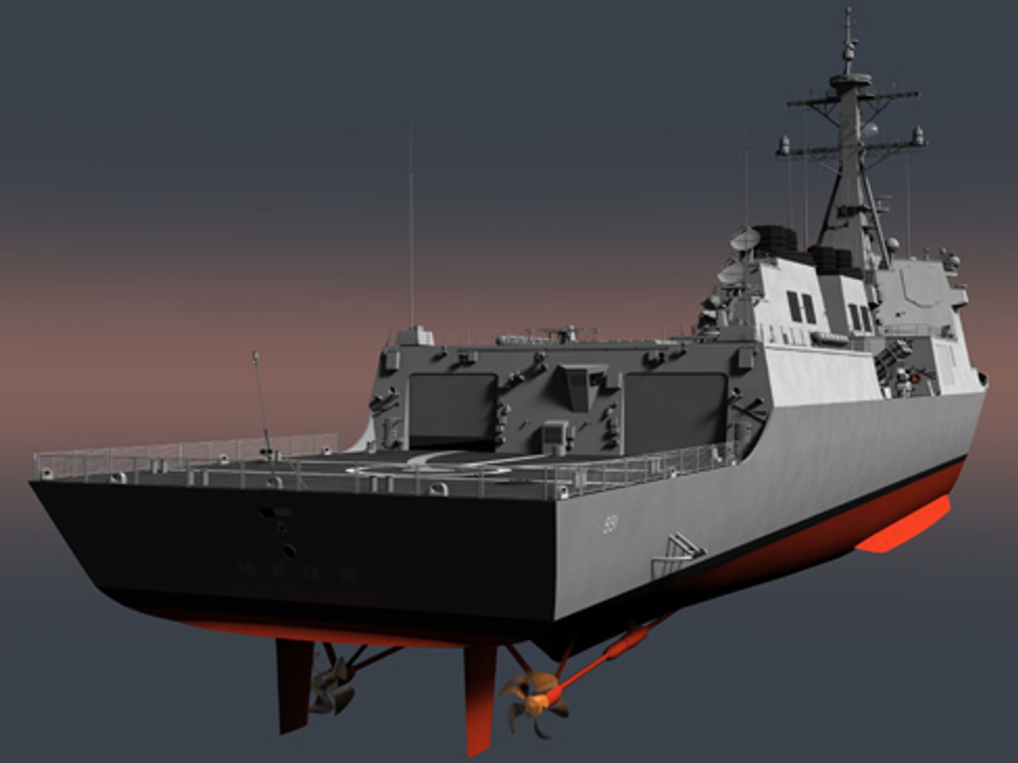 3d Korea Kdx-iii Destroyer Model