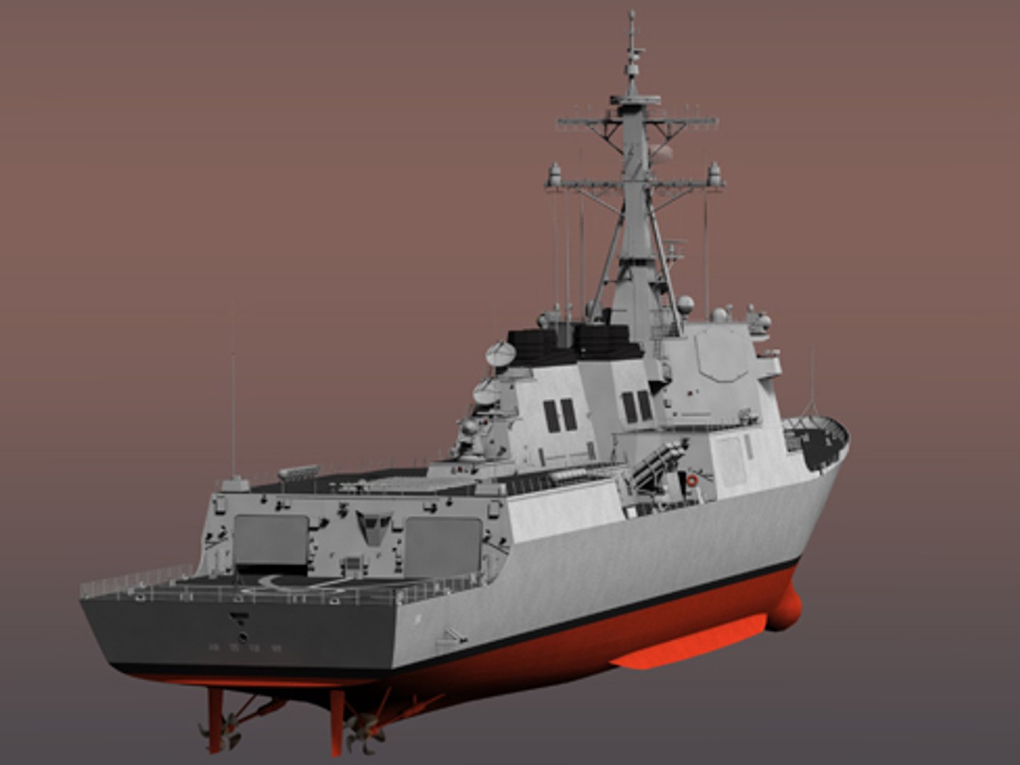 3d Korea Kdx-iii Destroyer Model
