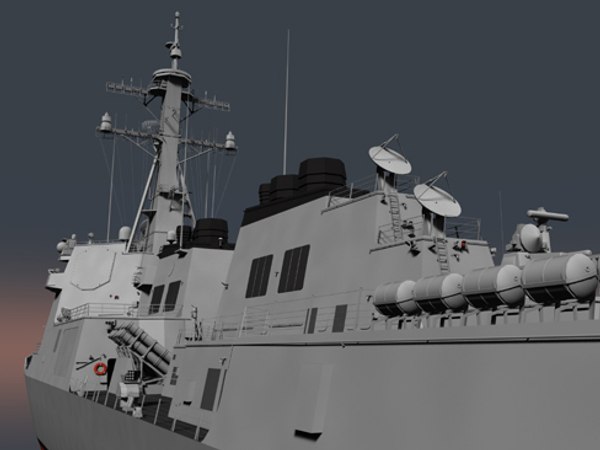 한국 세종대 대 파괴자 (KDX-III) 3D 모델 - TurboSquid 491661