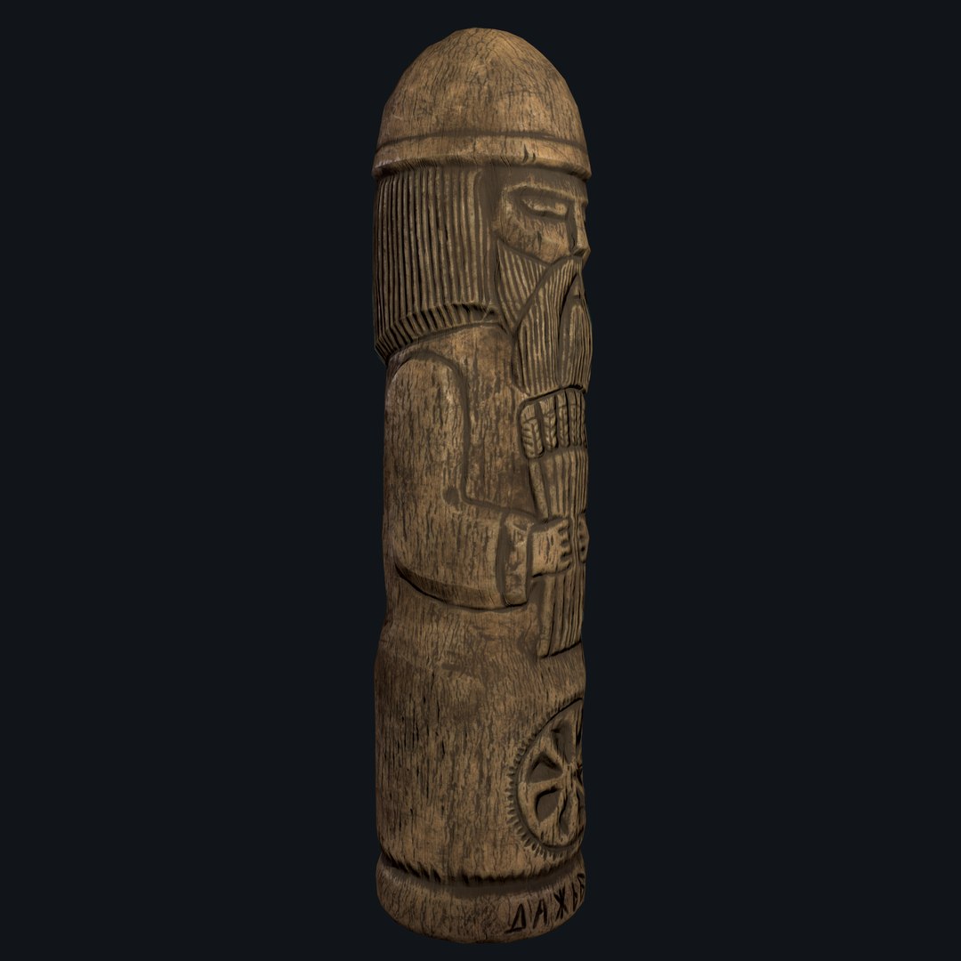 3D Dazhbog Wooden Figurine model - TurboSquid 1761394