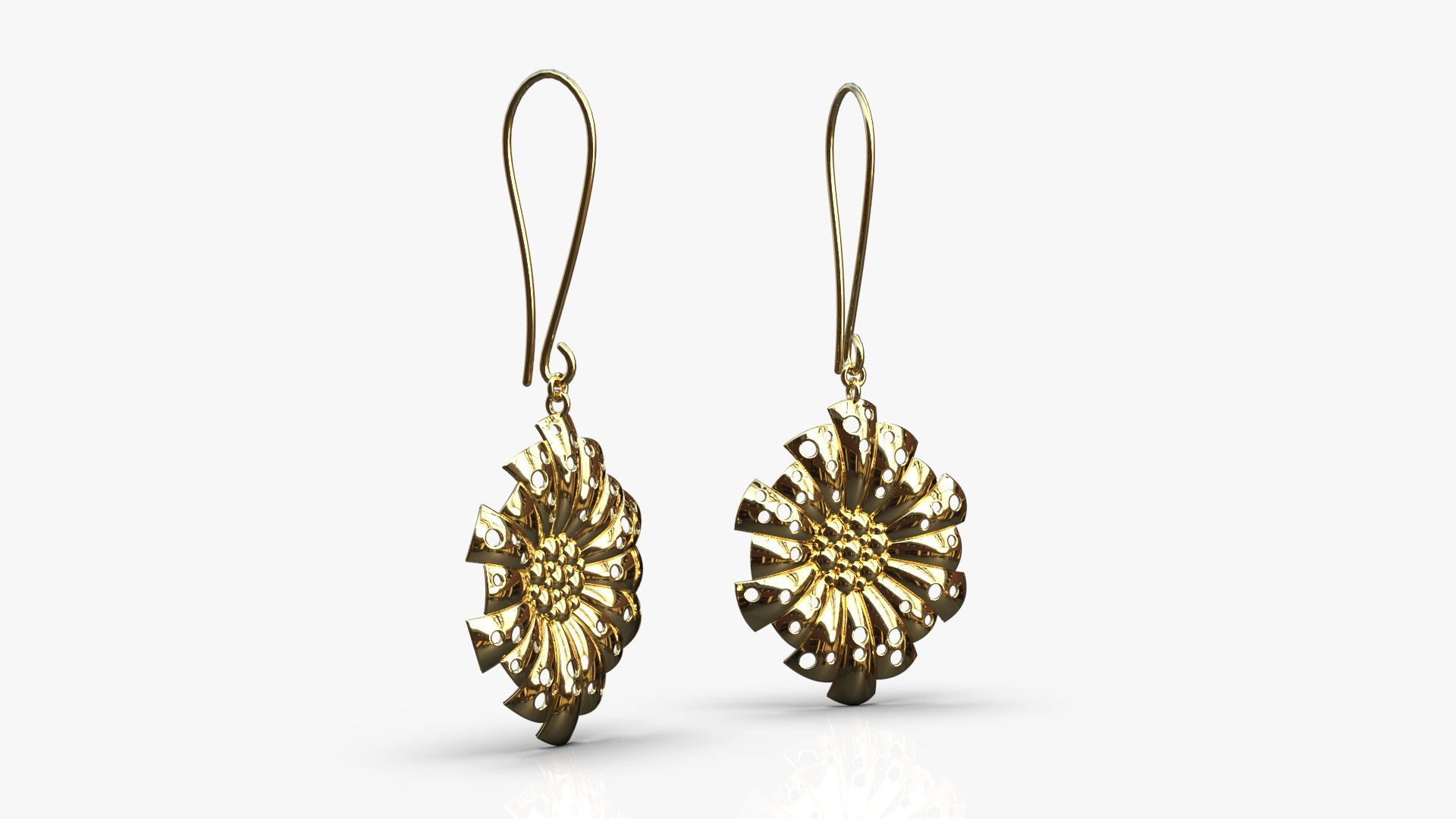 3D Stylized Earrings Model - TurboSquid 1990971