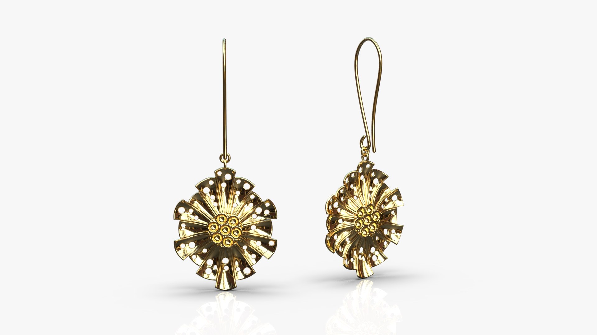 3D Stylized Earrings Model - TurboSquid 1990971