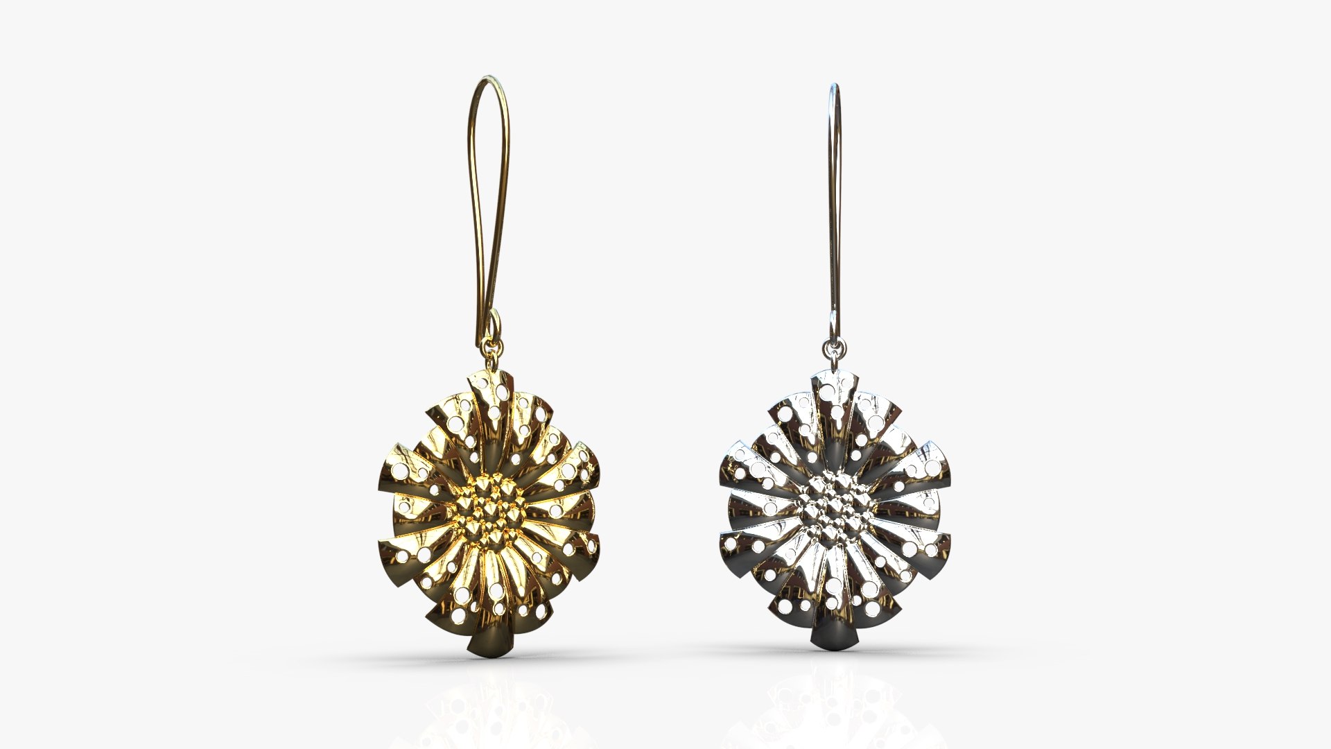 3D Stylized Earrings Model - TurboSquid 1990971