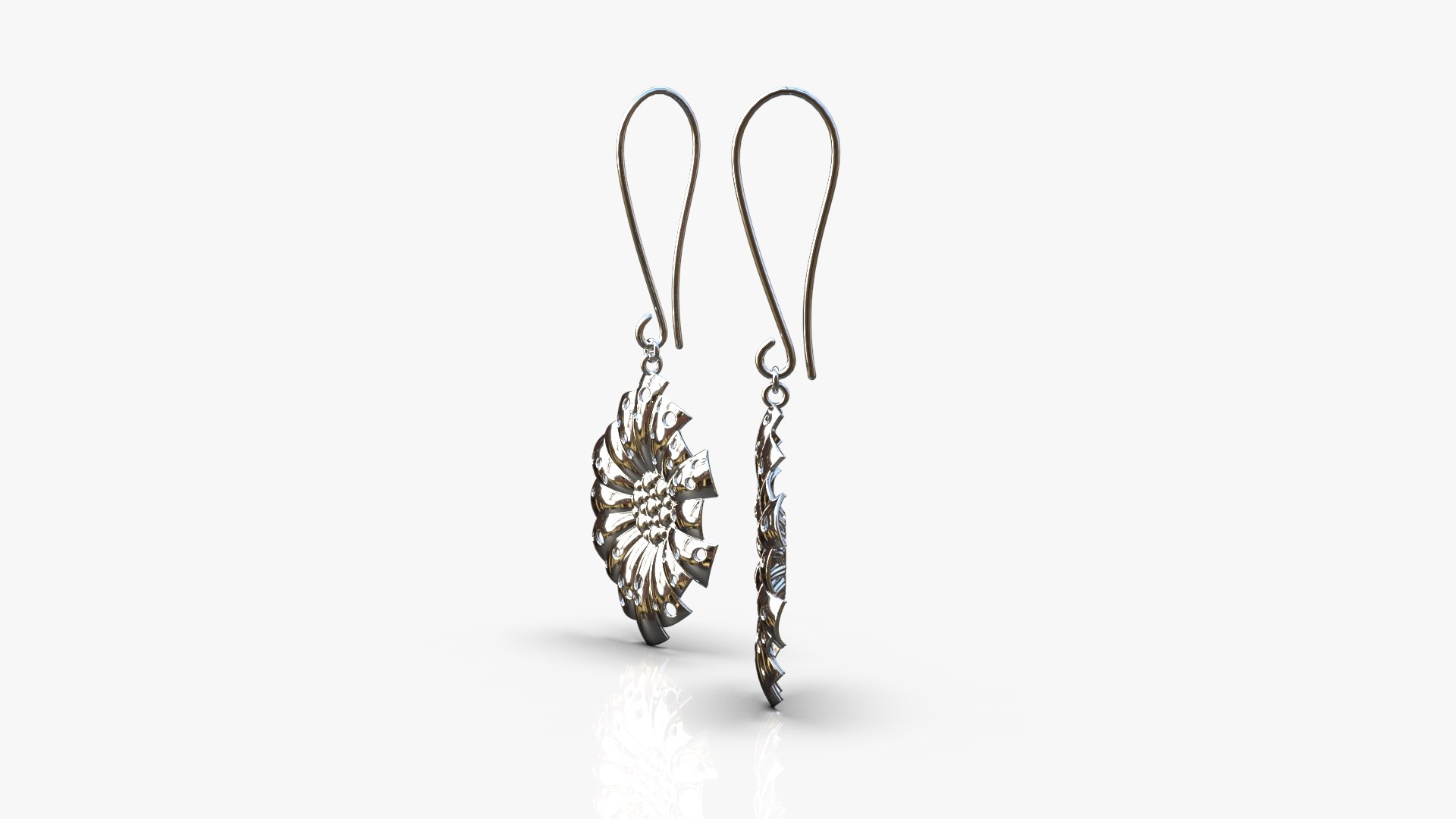 3D Stylized Earrings Model - TurboSquid 1990971