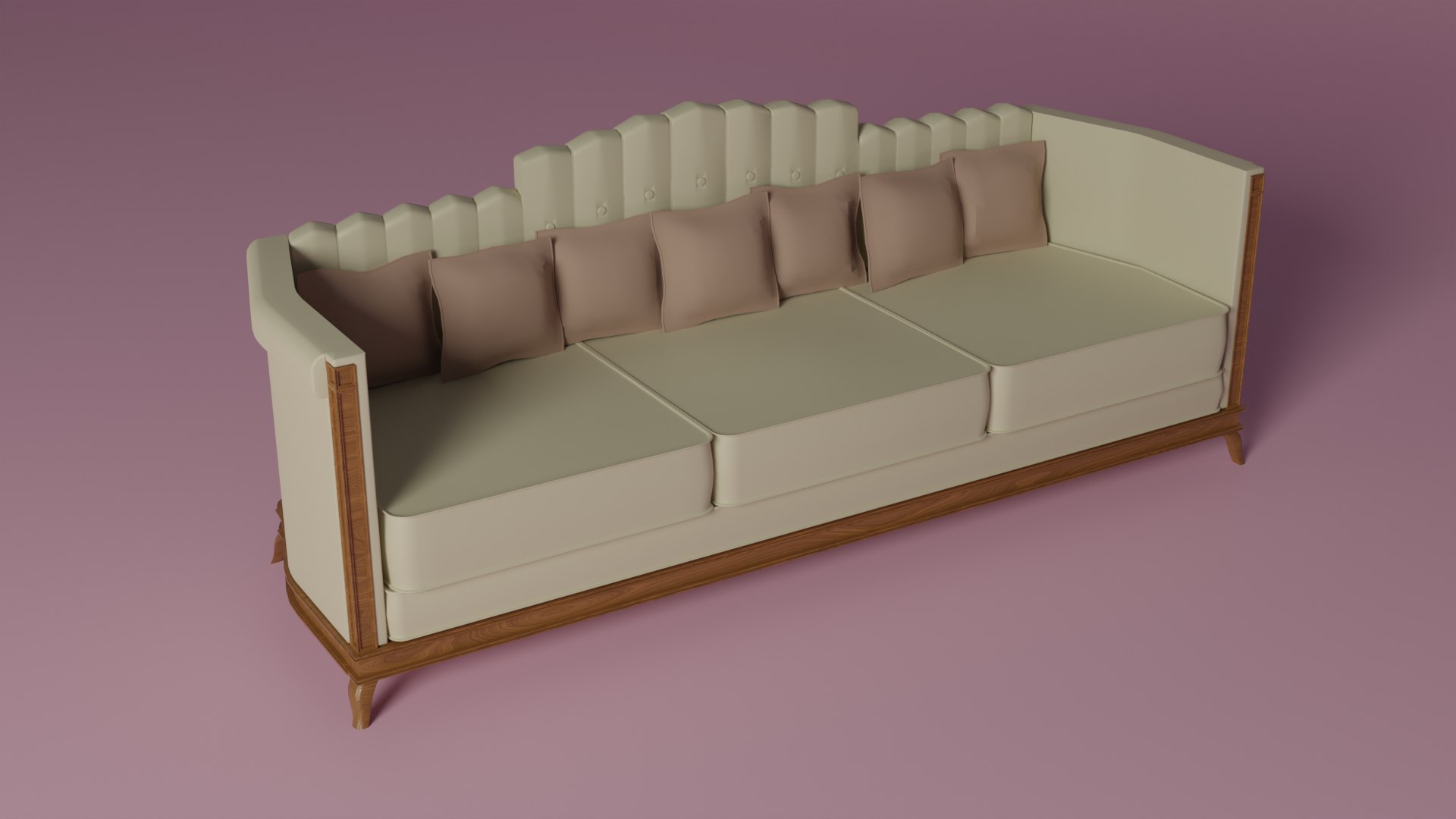 3D Fancy Sofa Model - TurboSquid 2005617