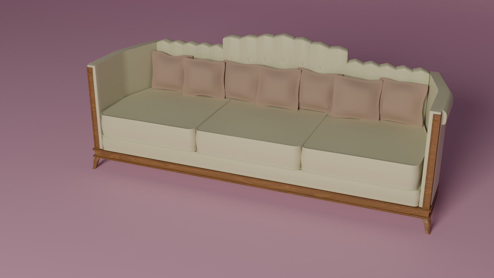 3D Fancy Sofa Model - TurboSquid 2005617