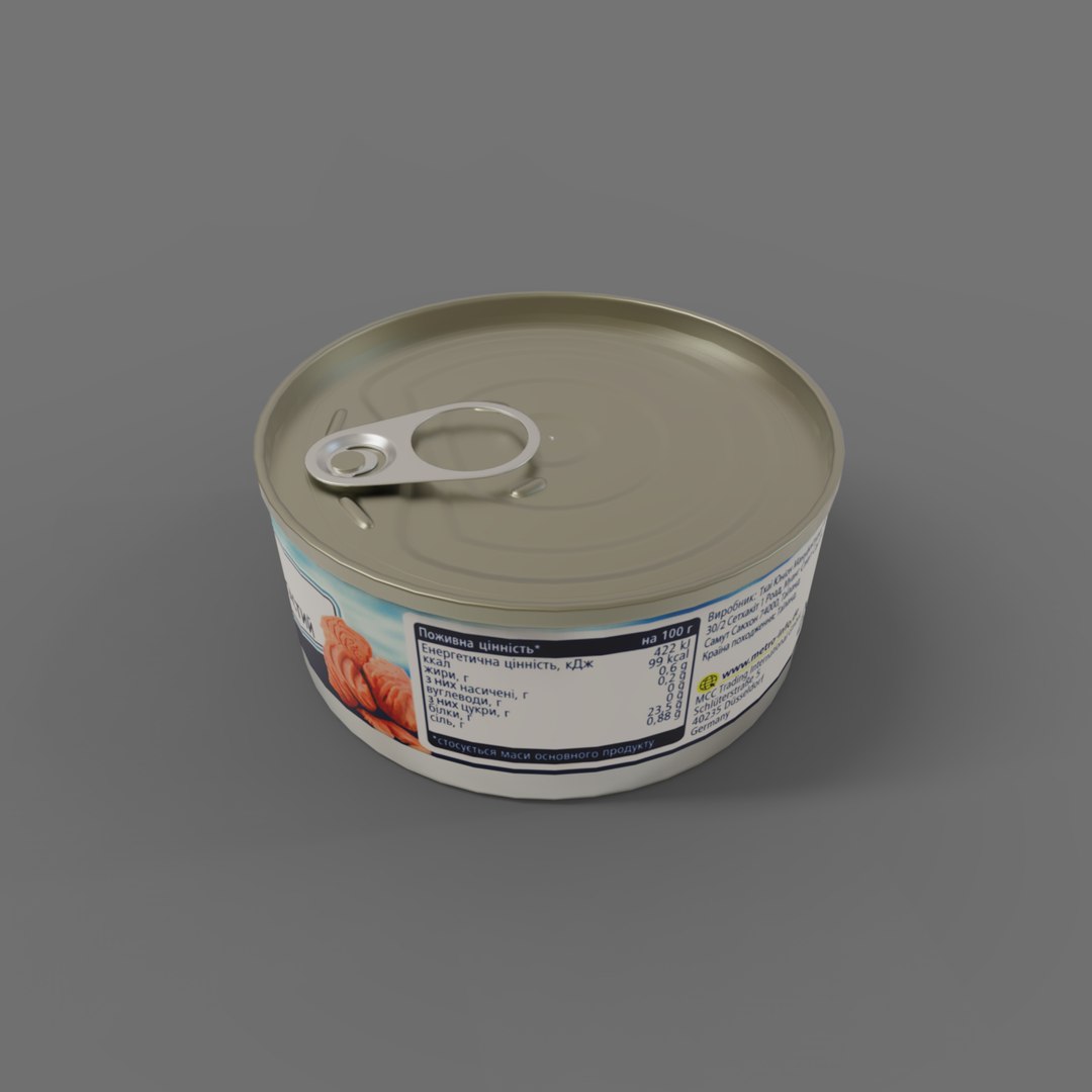 3D fish can preserves Metro Chef Skipjack 160g - TurboSquid 2100113