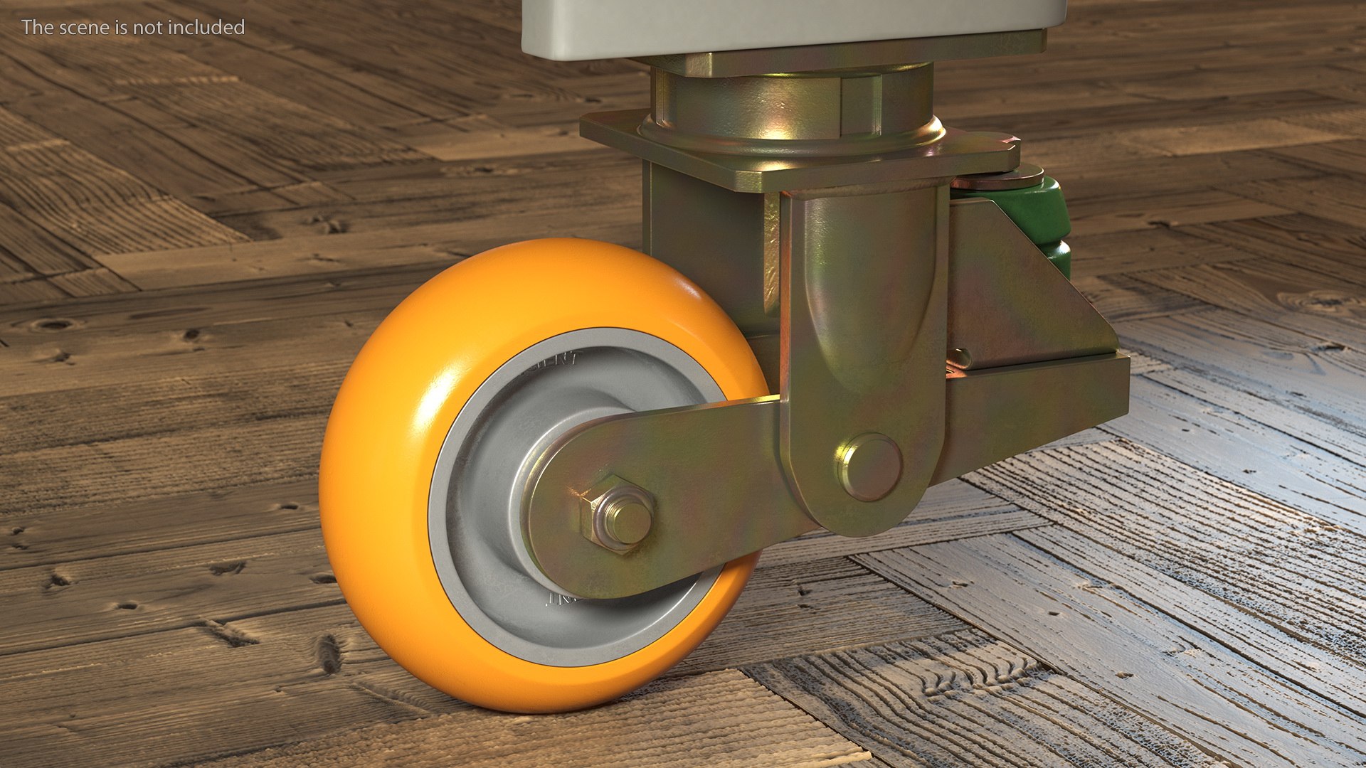 3D Poly Spring Loaded Swivel Castor model - TurboSquid 1787990