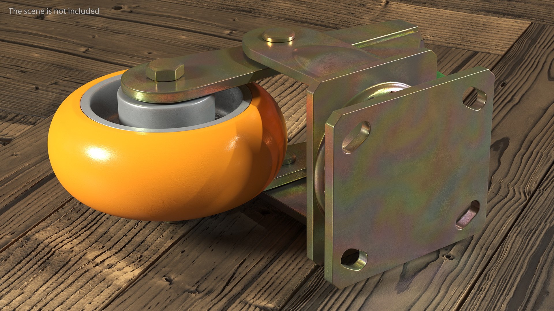 3D Poly Spring Loaded Swivel Castor model - TurboSquid 1787990