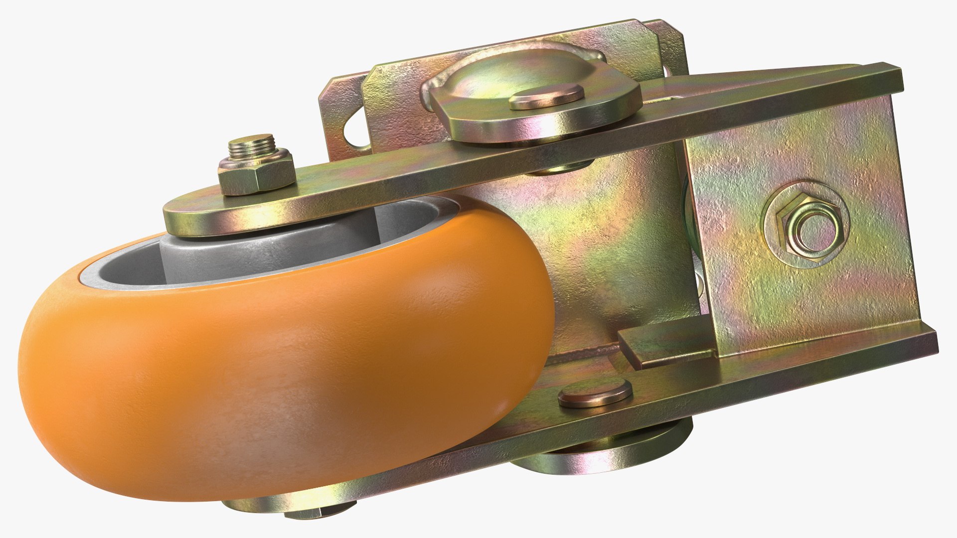 3D Poly Spring Loaded Swivel Castor model - TurboSquid 1787990