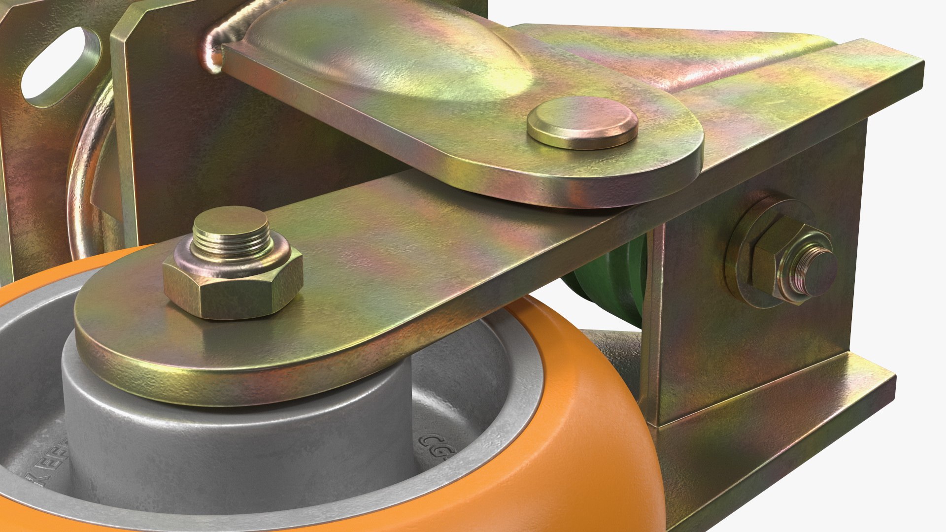 3D Poly Spring Loaded Swivel Castor model - TurboSquid 1787990