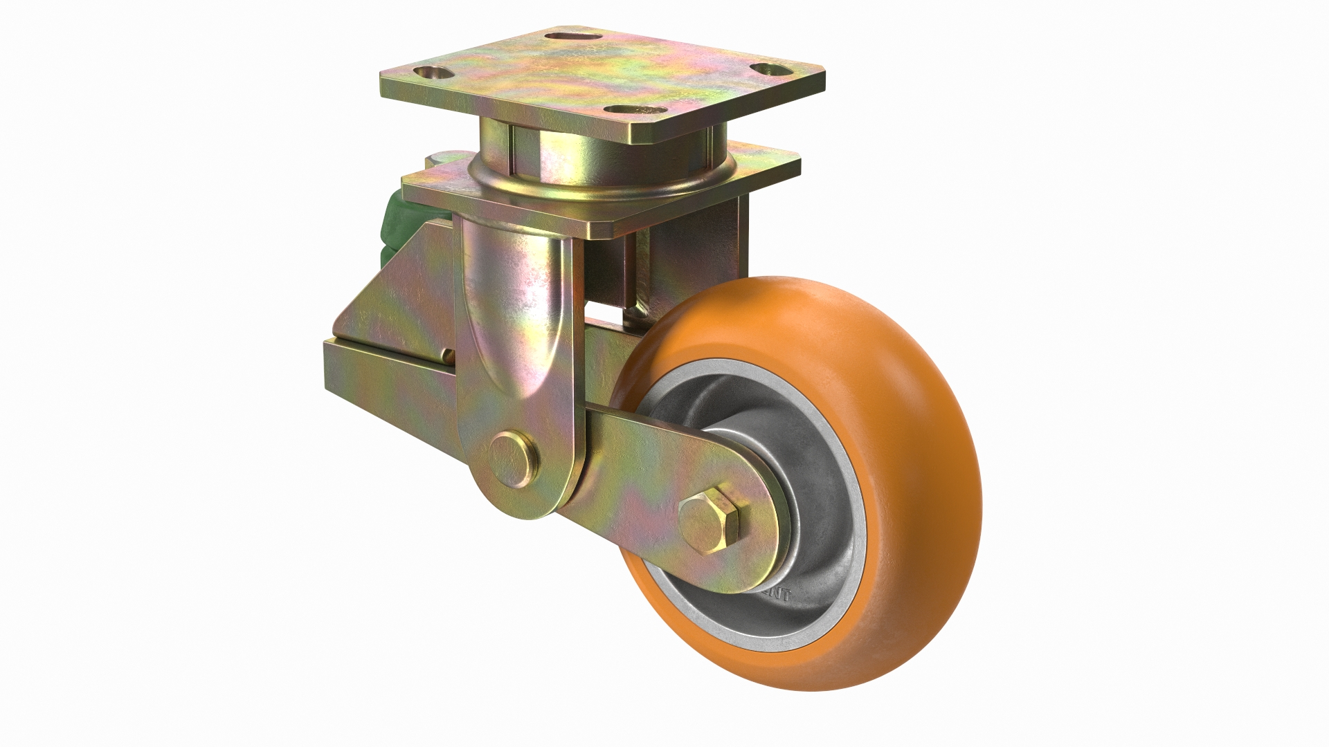 3D Poly Spring Loaded Swivel Castor model - TurboSquid 1787990