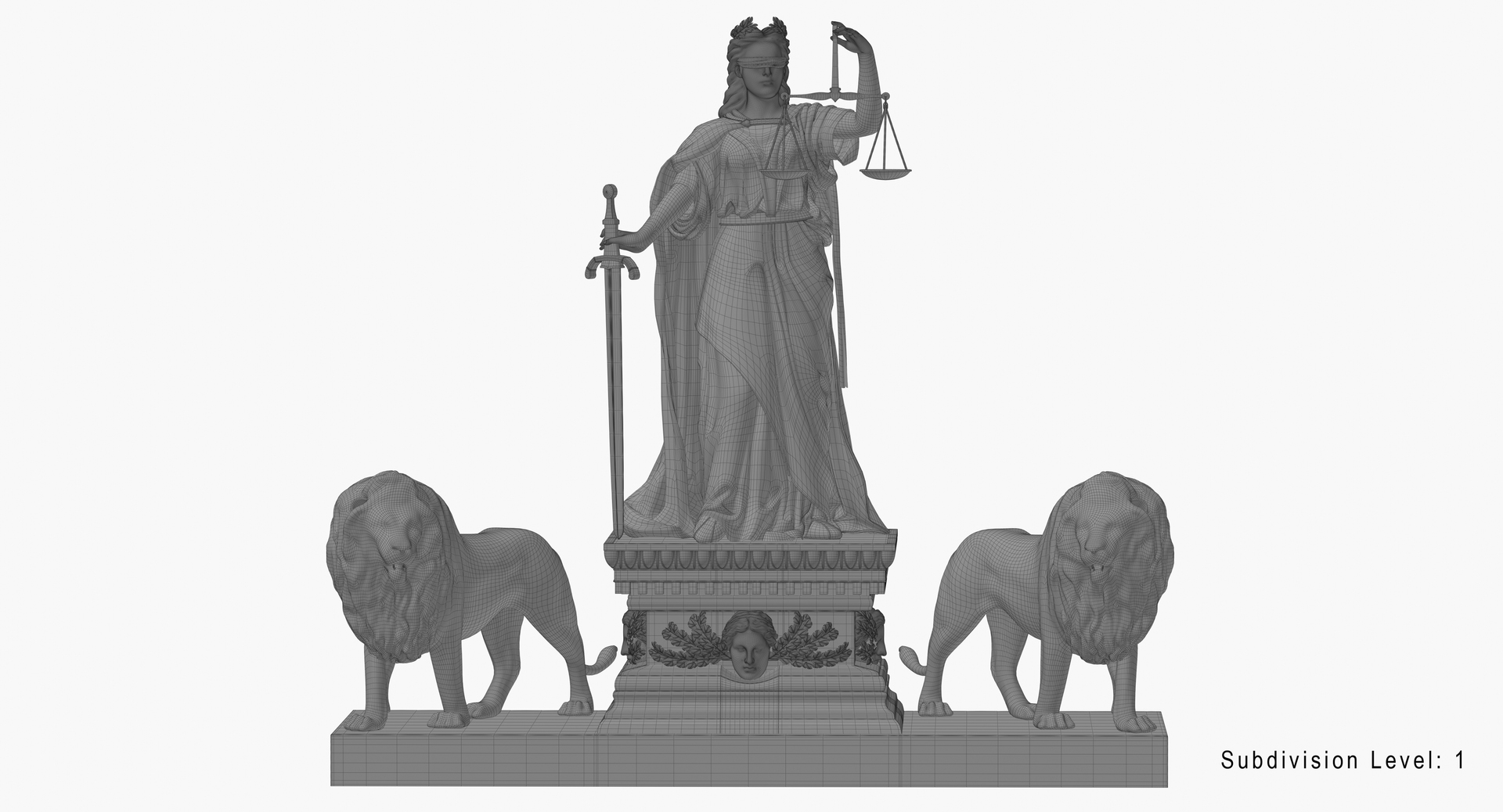 Lady justice 3D - TurboSquid 1401830