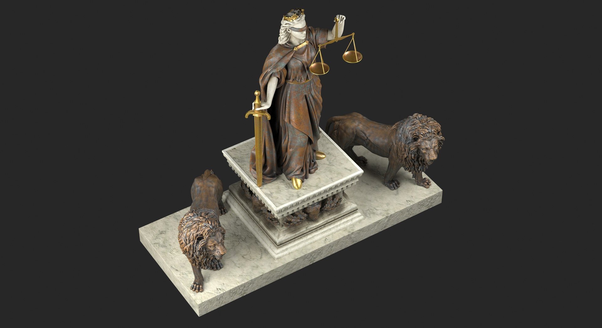 Lady Justice 3D - TurboSquid 1401830