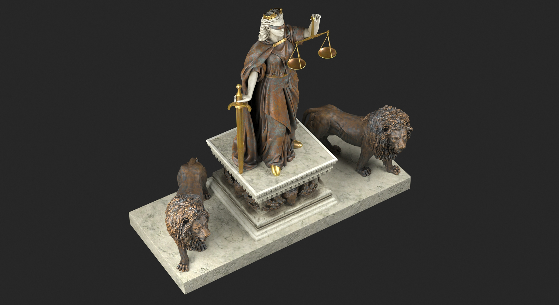 Lady justice 3D - TurboSquid 1401830