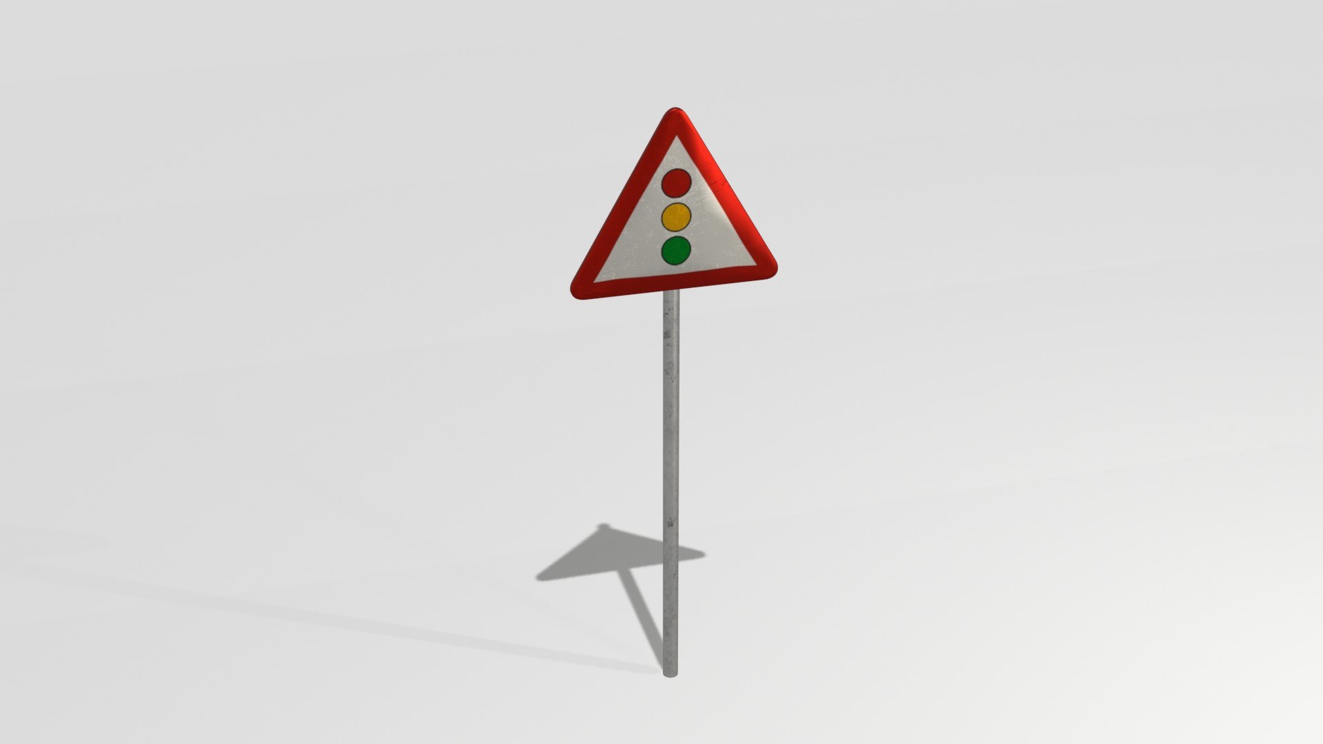 3D Model Traffic Sign Semafor - TurboSquid 2143928