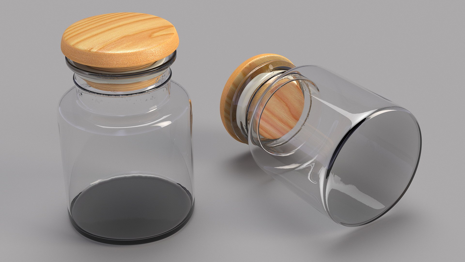 Storage Glass Jar 3D Model - TurboSquid 2205370