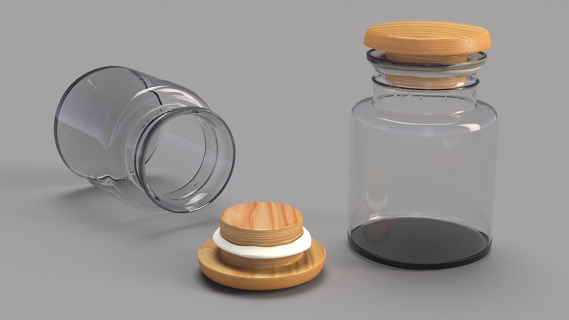 Storage Glass Jar 3D Model - TurboSquid 2205370