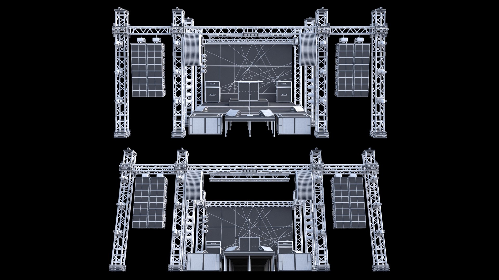 3D Mini Concert Stage 1 Model - TurboSquid 1875294