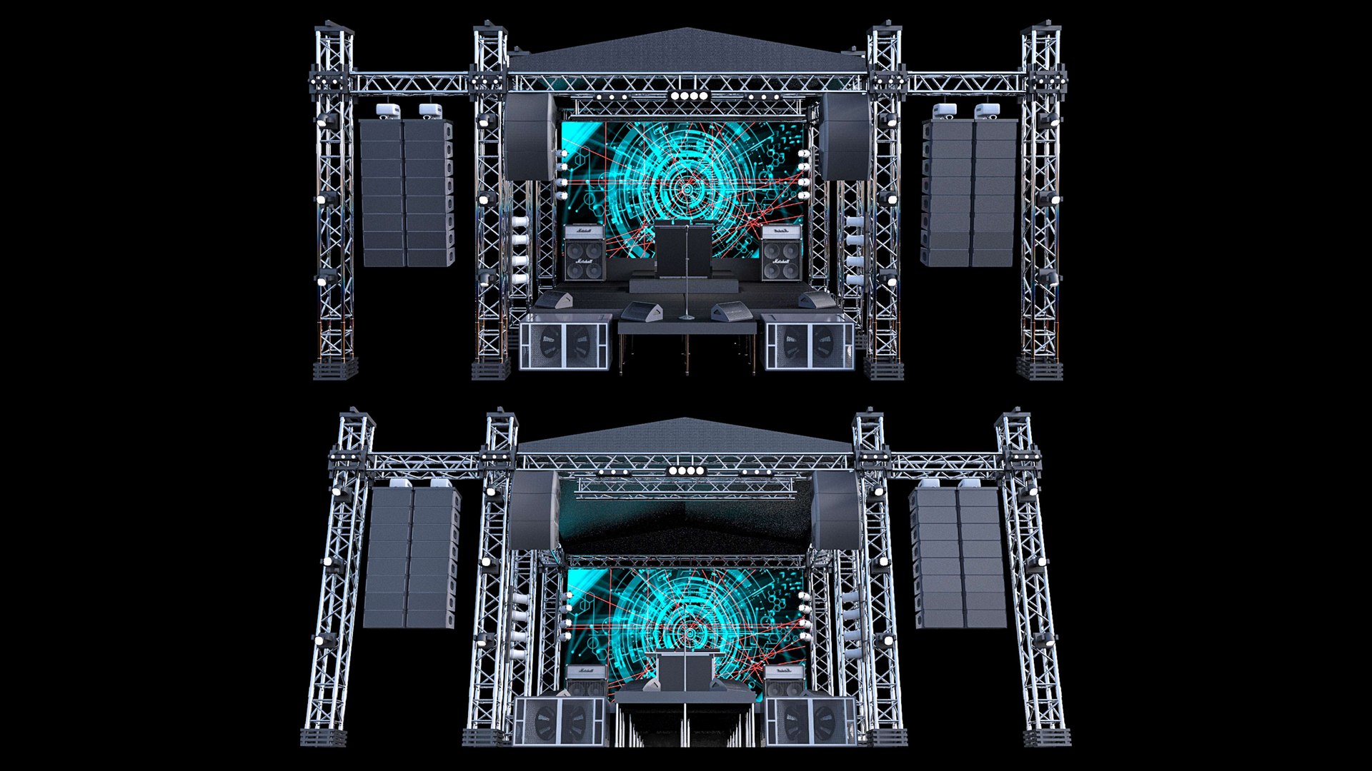 3D Mini Concert Stage 1 Model - TurboSquid 1875294