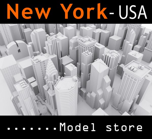 New york city buildings 3D model - TurboSquid 1343322