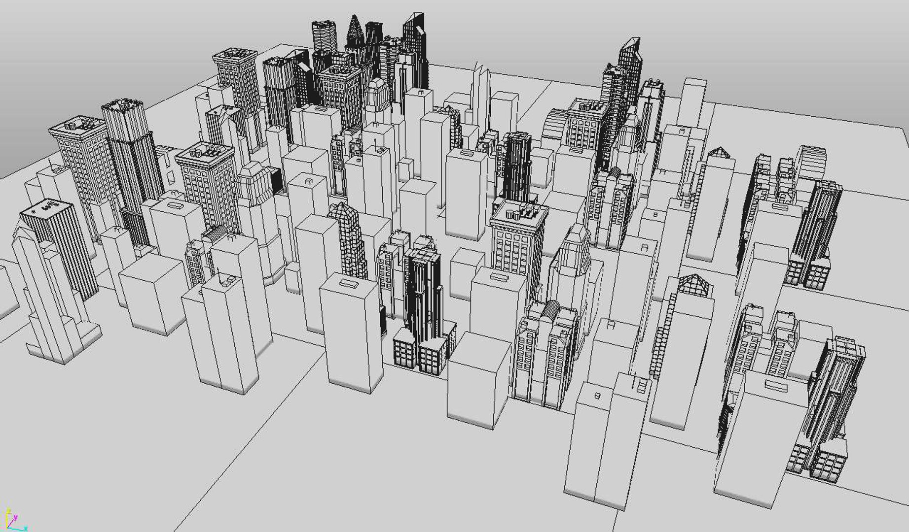 New York City Buildings 3D Model - TurboSquid 1343322