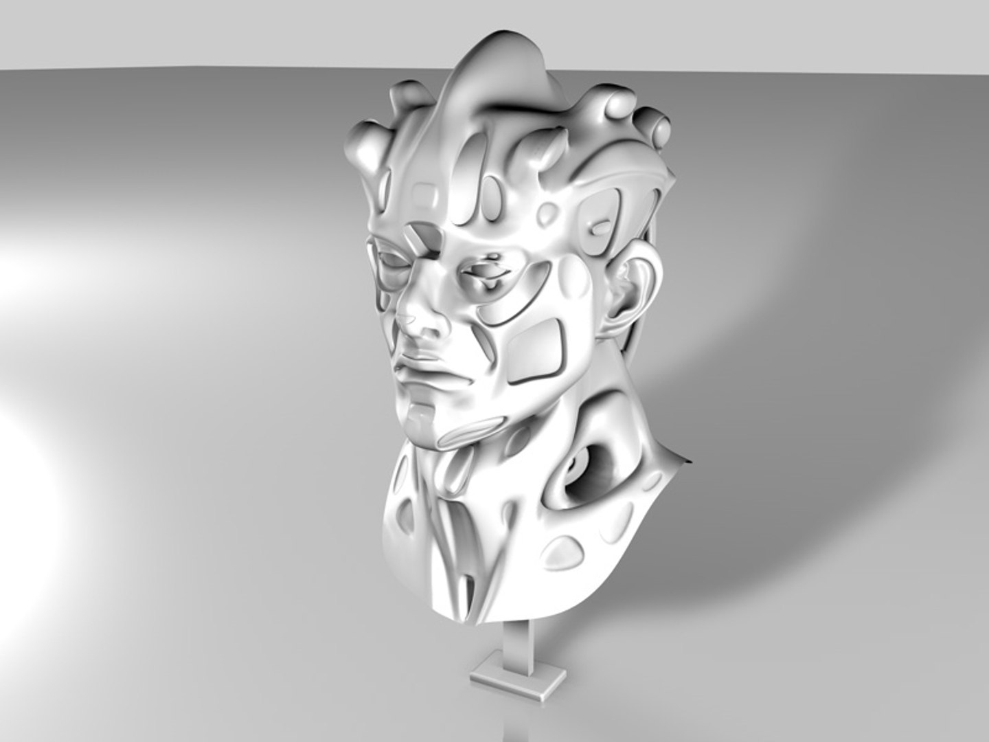 Head Human Mutant 3d Model