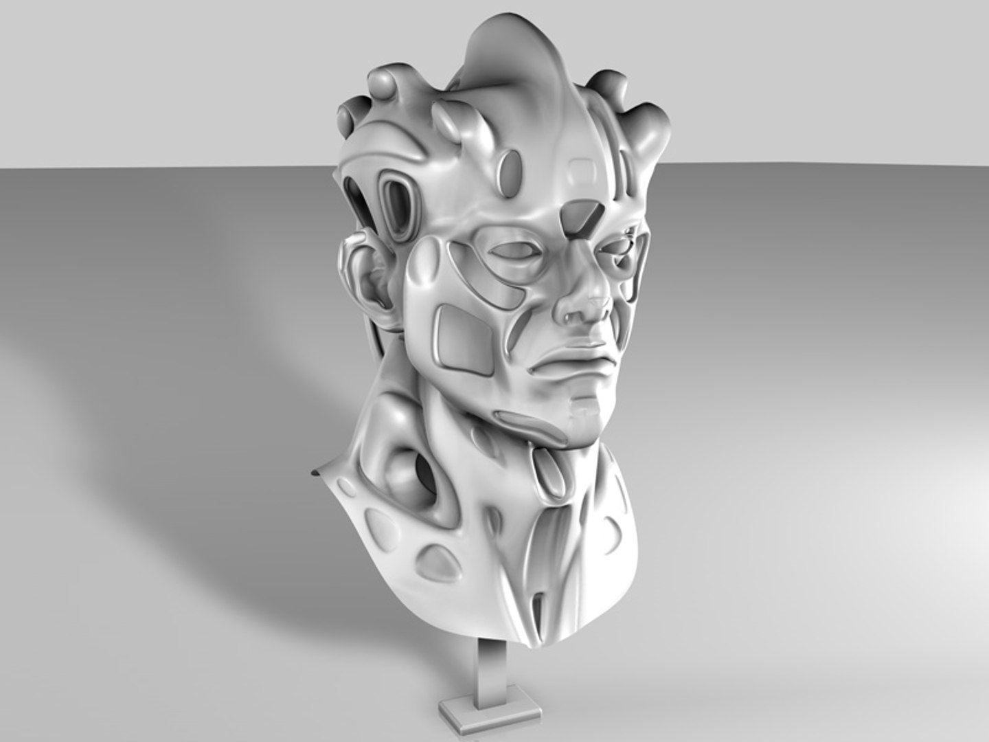 Head Human Mutant 3d Model