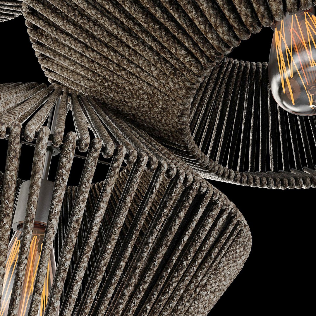 Lamp Cone Rope N8 3D Model - TurboSquid 1933070