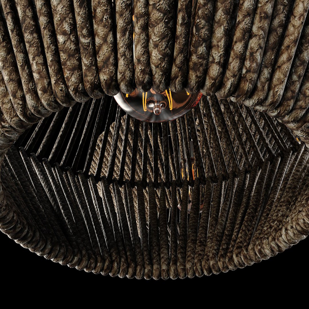 Lamp Cone Rope N8 3D Model - TurboSquid 1933070