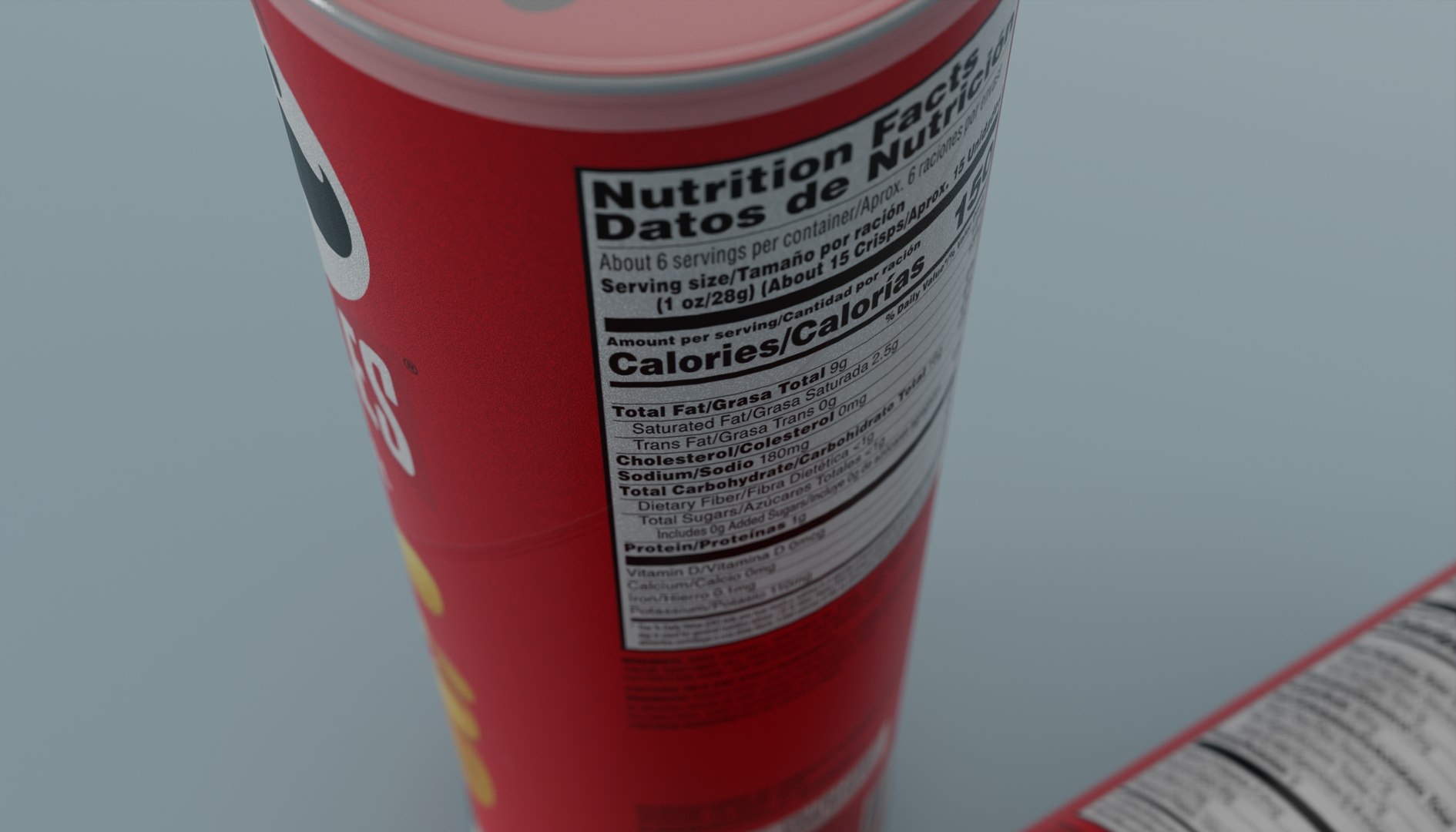 Pringles Original 3D Model - TurboSquid 1853755