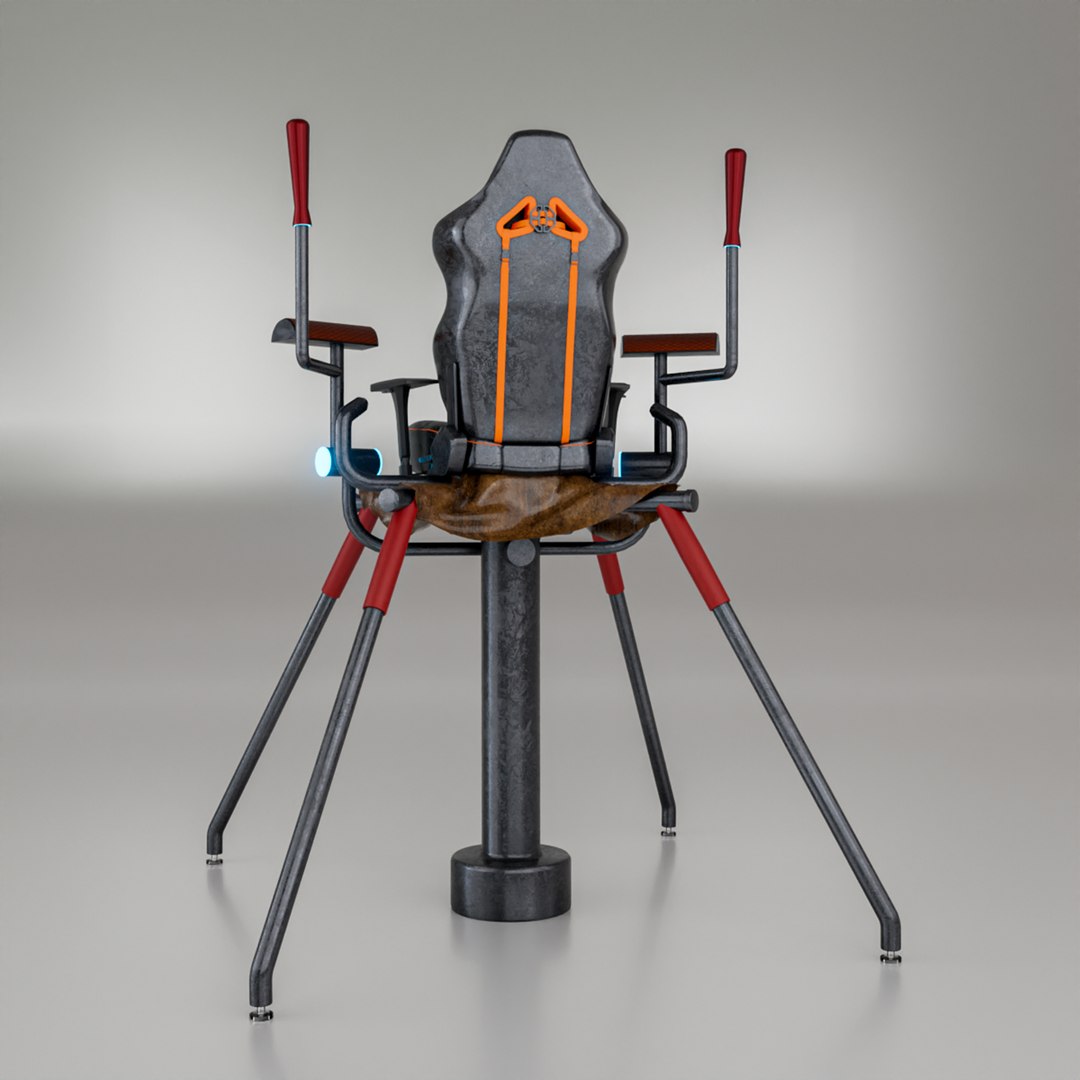 3D Scifi Chair Model - TurboSquid 2021645