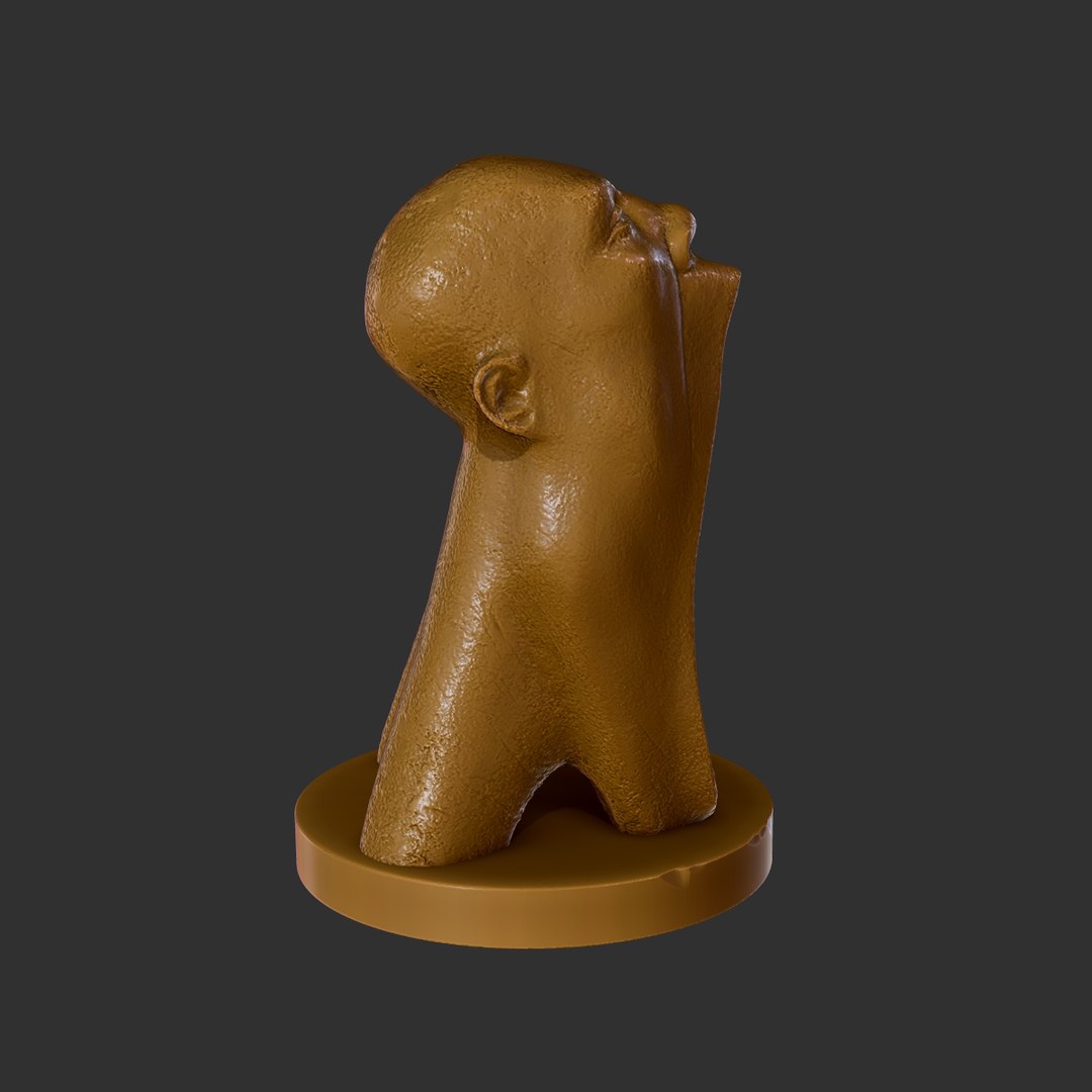 3d Obj Decorative Creepy Heads