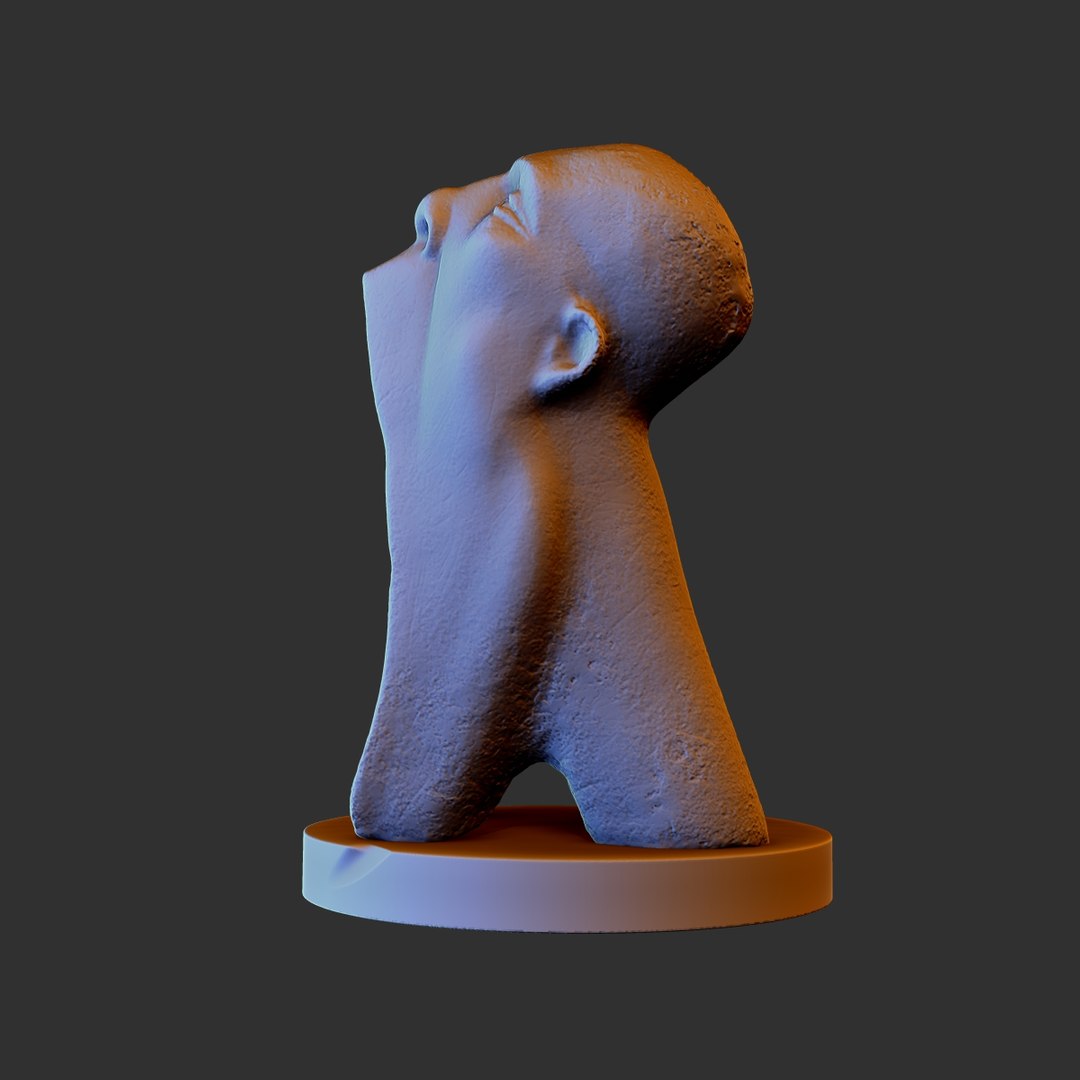 3d Obj Decorative Creepy Heads